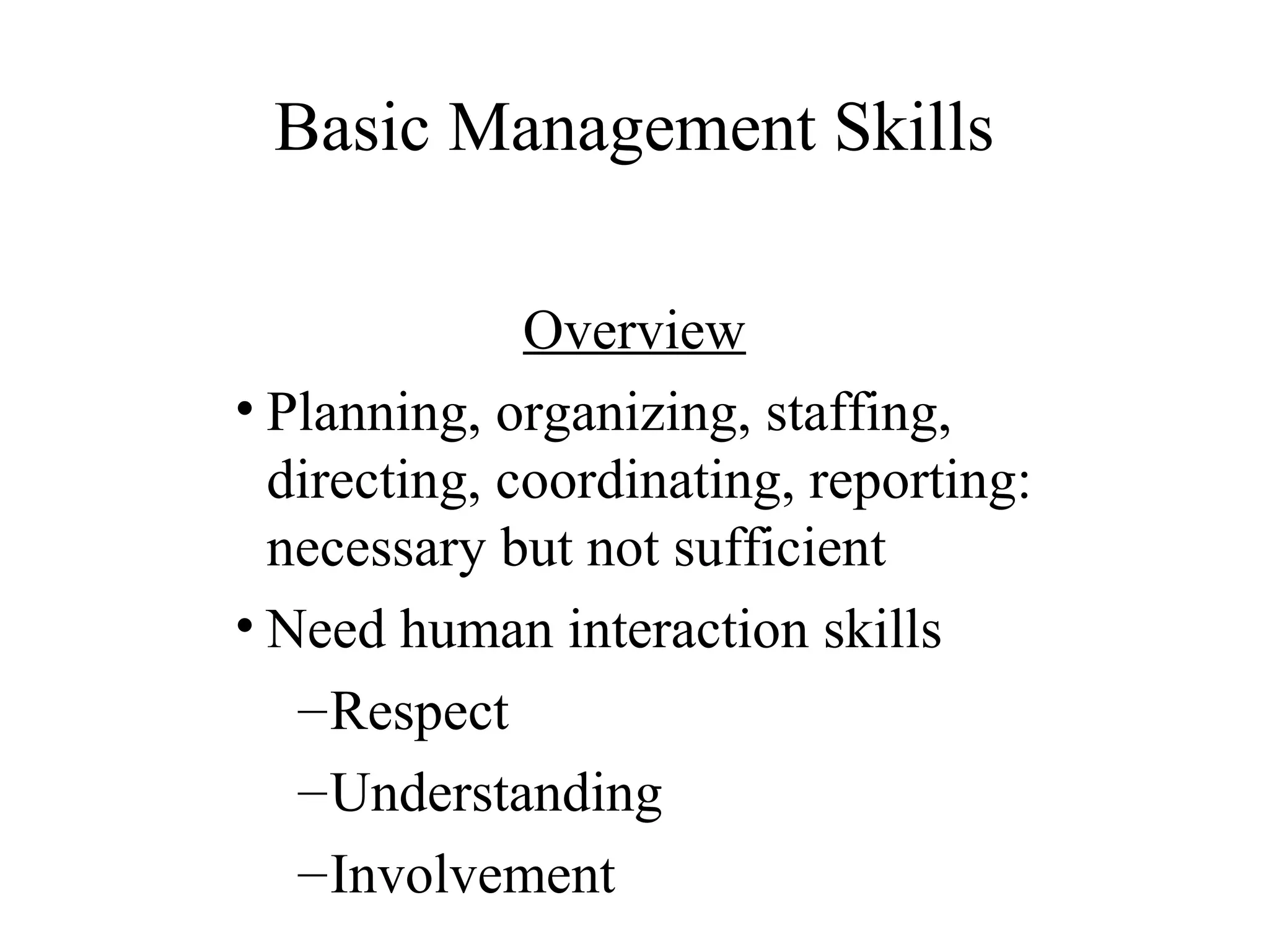 Basic management skills | PPT