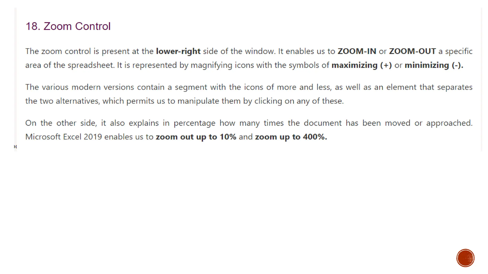 Lecture On The Basic Microsoft Excel Lectur Pptx Computing