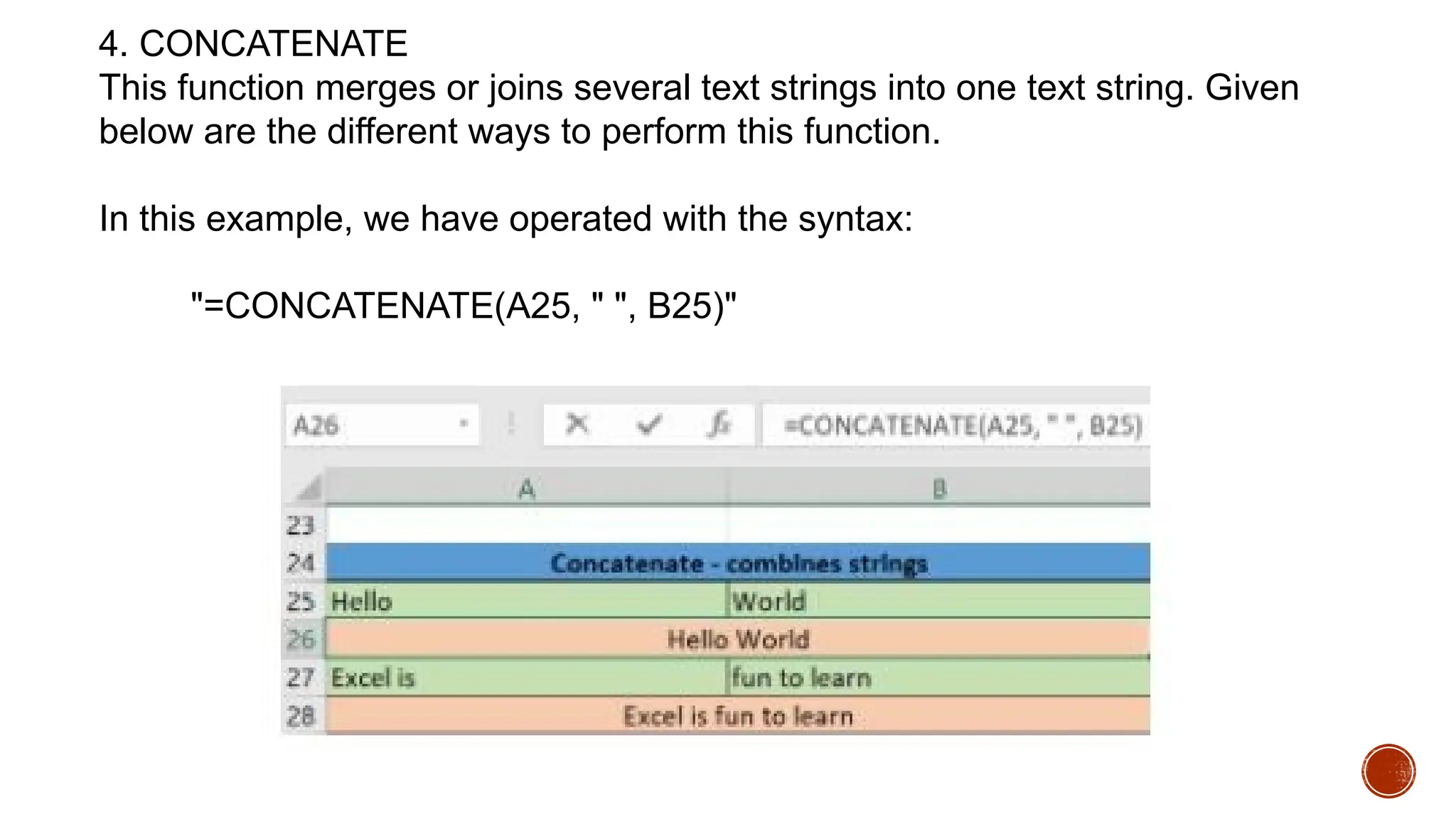 Lecture On The Basic Microsoft Excel Lectur Pptx Computing