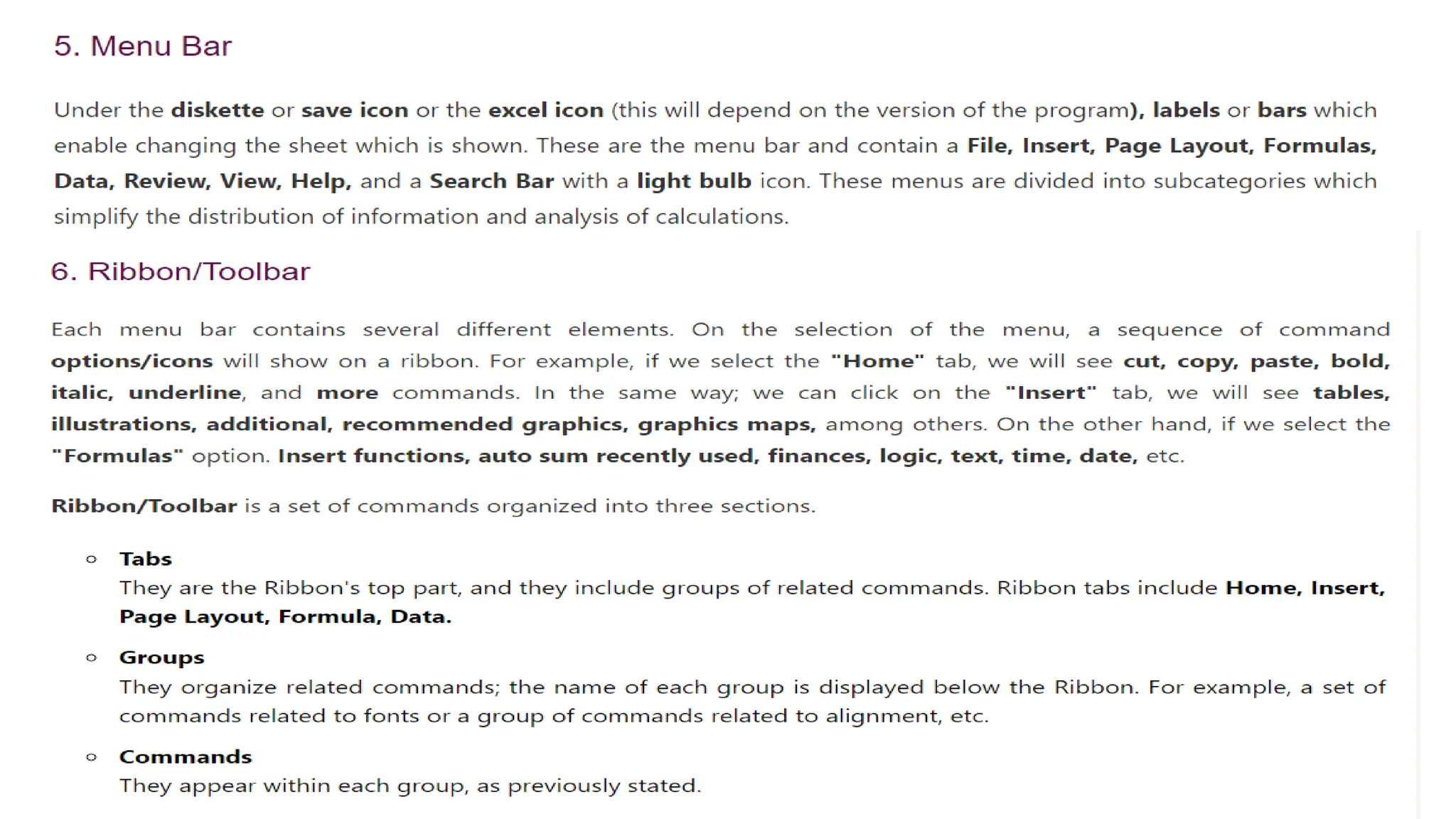Lecture On The Basic Microsoft Excel Lectur Pptx Computing Technology And Computing