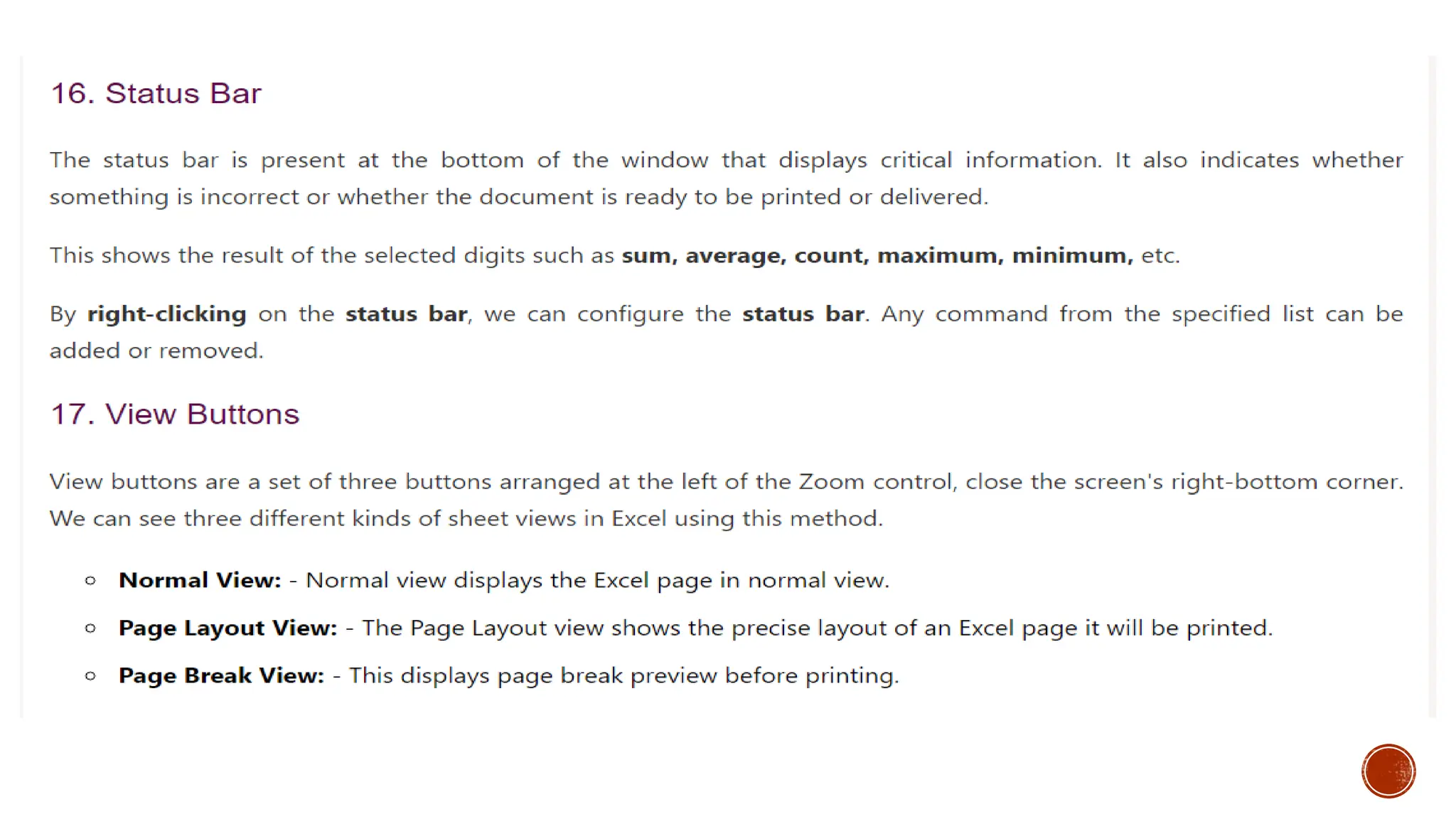 Lecture On The Basic Microsoft Excel Lectur Pptx Computing Technology And Computing