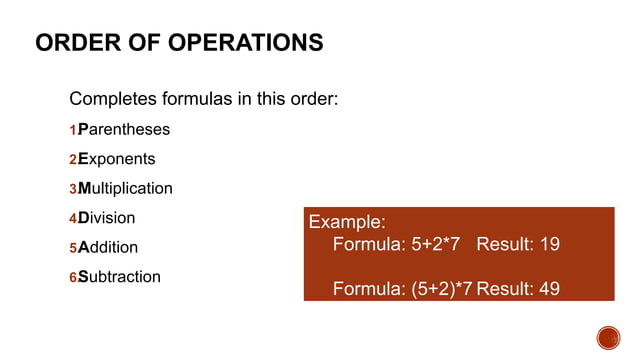 Lecture On The Basic Microsoft Excel Lectur Pptx Computing