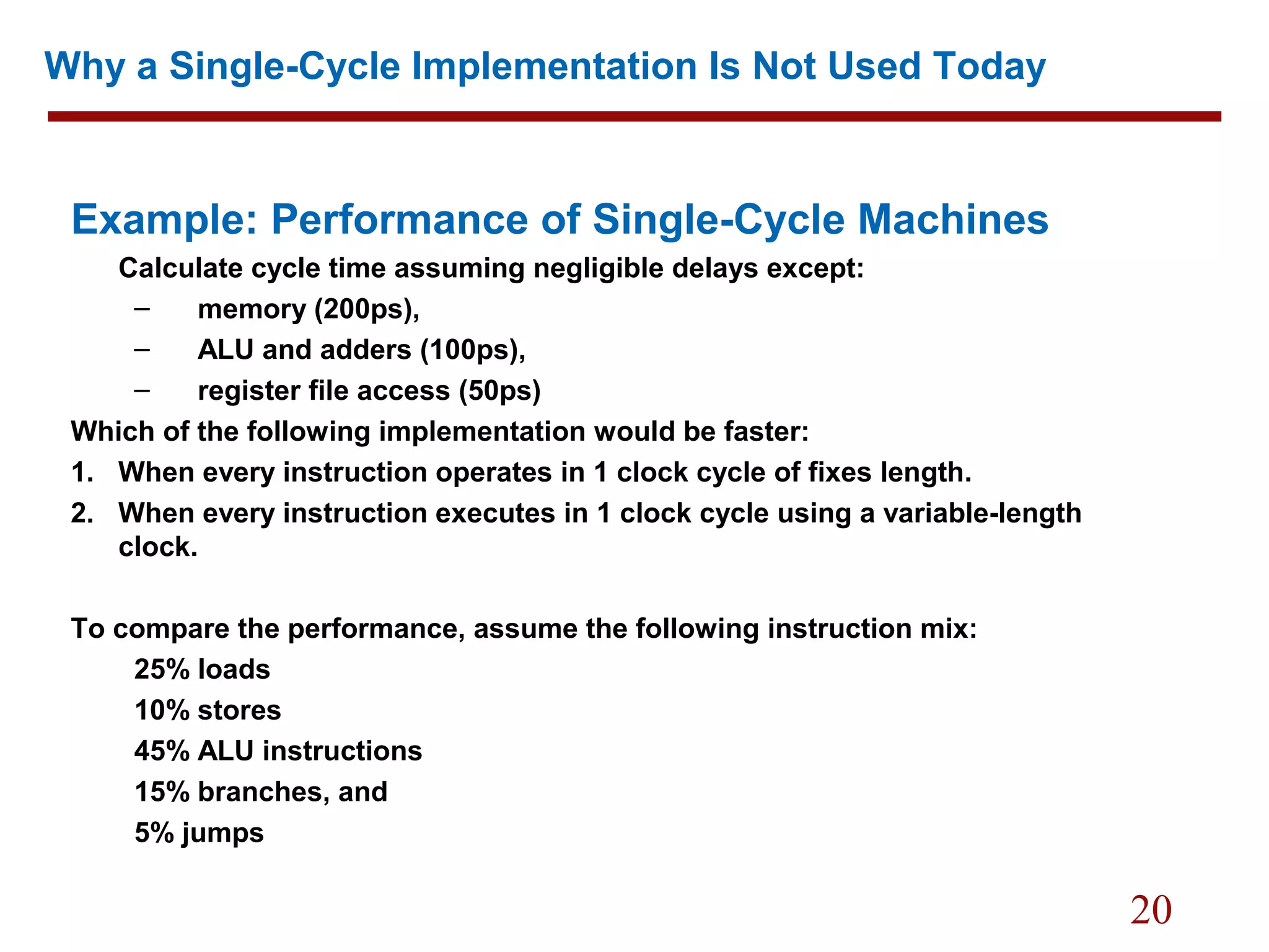 Basic MIPS implementation | PPT