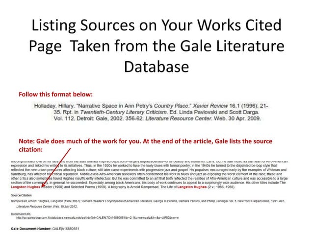 Basic mla citation review | PPT