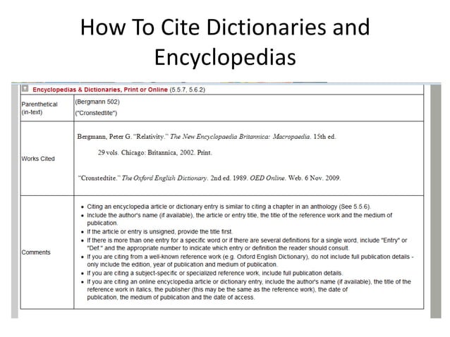 Basic mla citation review | PPT