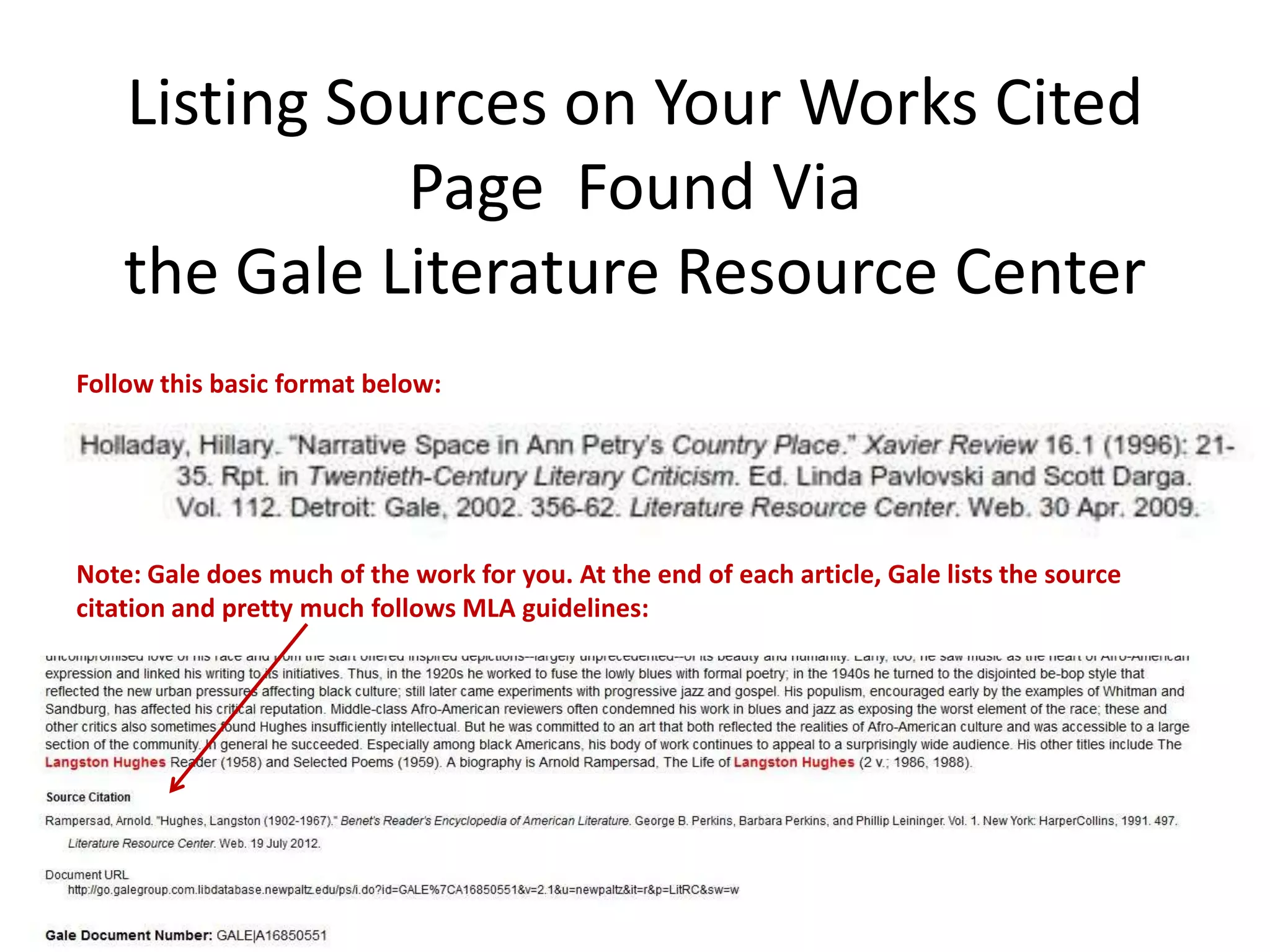 Basic mla citation review eng307 | PPTX