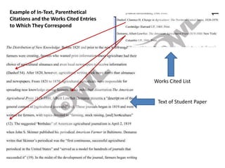 Basic mla citation review eng307 | PPTX