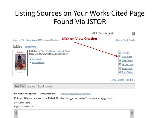 Basic mla citation review eng307 | PPT