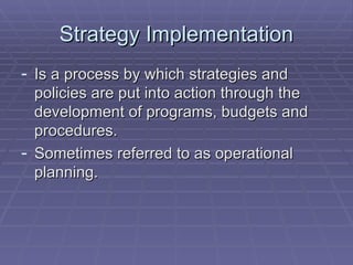 Basic model of strategic management | PPT