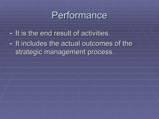 Basic model of strategic management | PPT