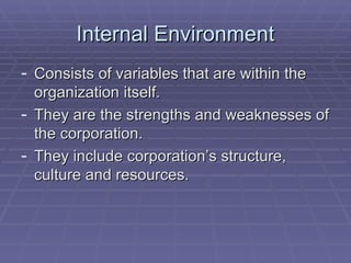 Basic model of strategic management | PPT
