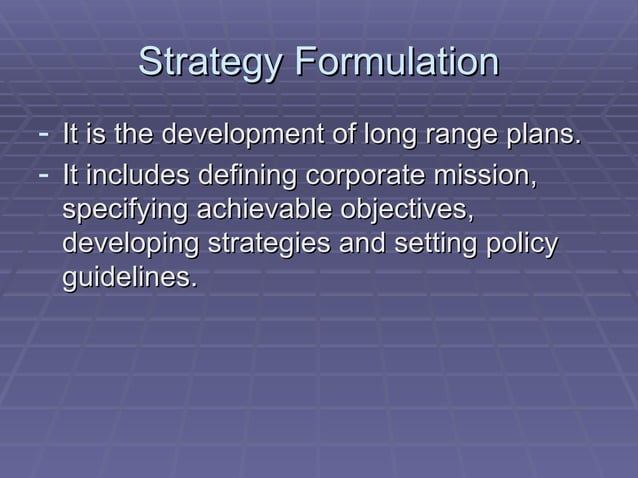 Basic model of strategic management | PPT