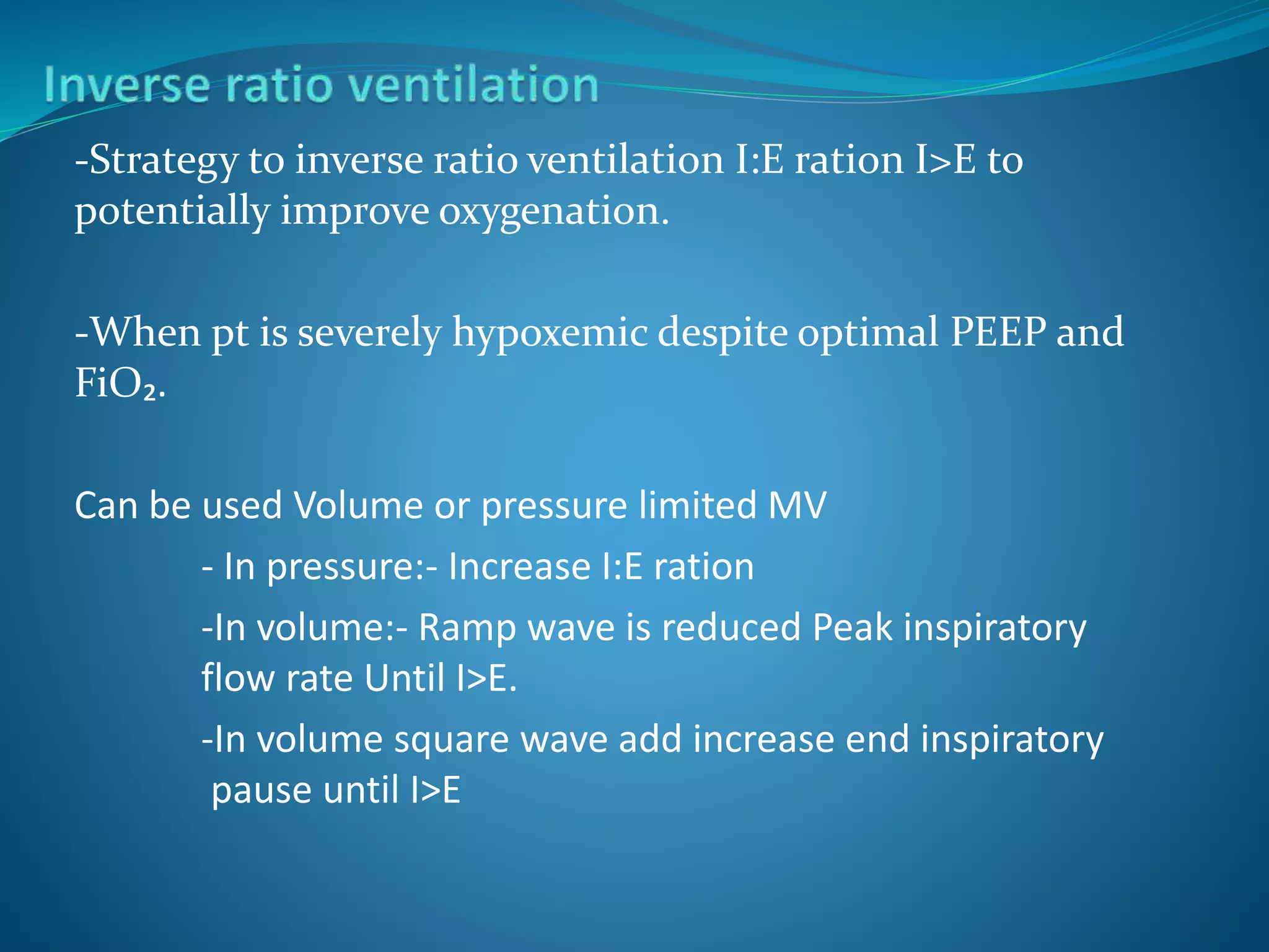 Basic modes of mechanical ventilation | PPTX