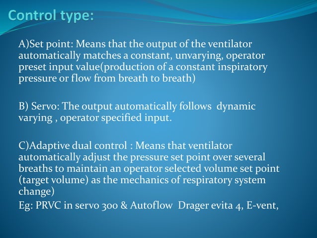 Basic modes of mechanical ventilation | PPTX