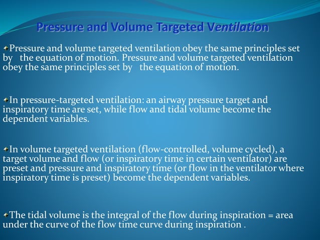 Basic modes of mechanical ventilation | PPTX