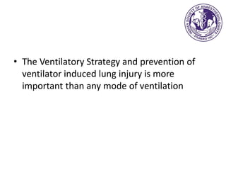 Basic Modes of Ventilation in ventilator | PPT