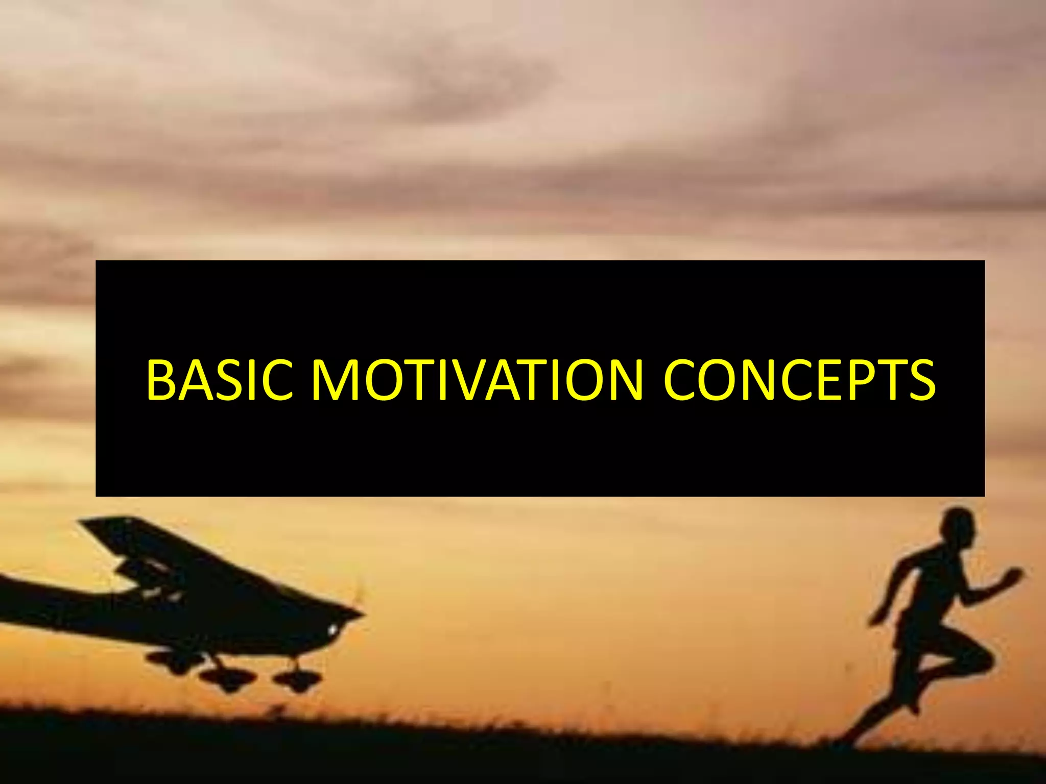 Basic motivation concepts | PPSX