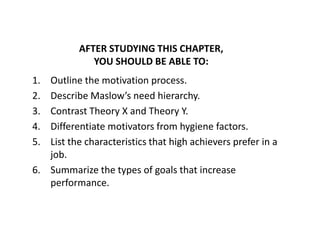 Basic motivation concepts | PPSX
