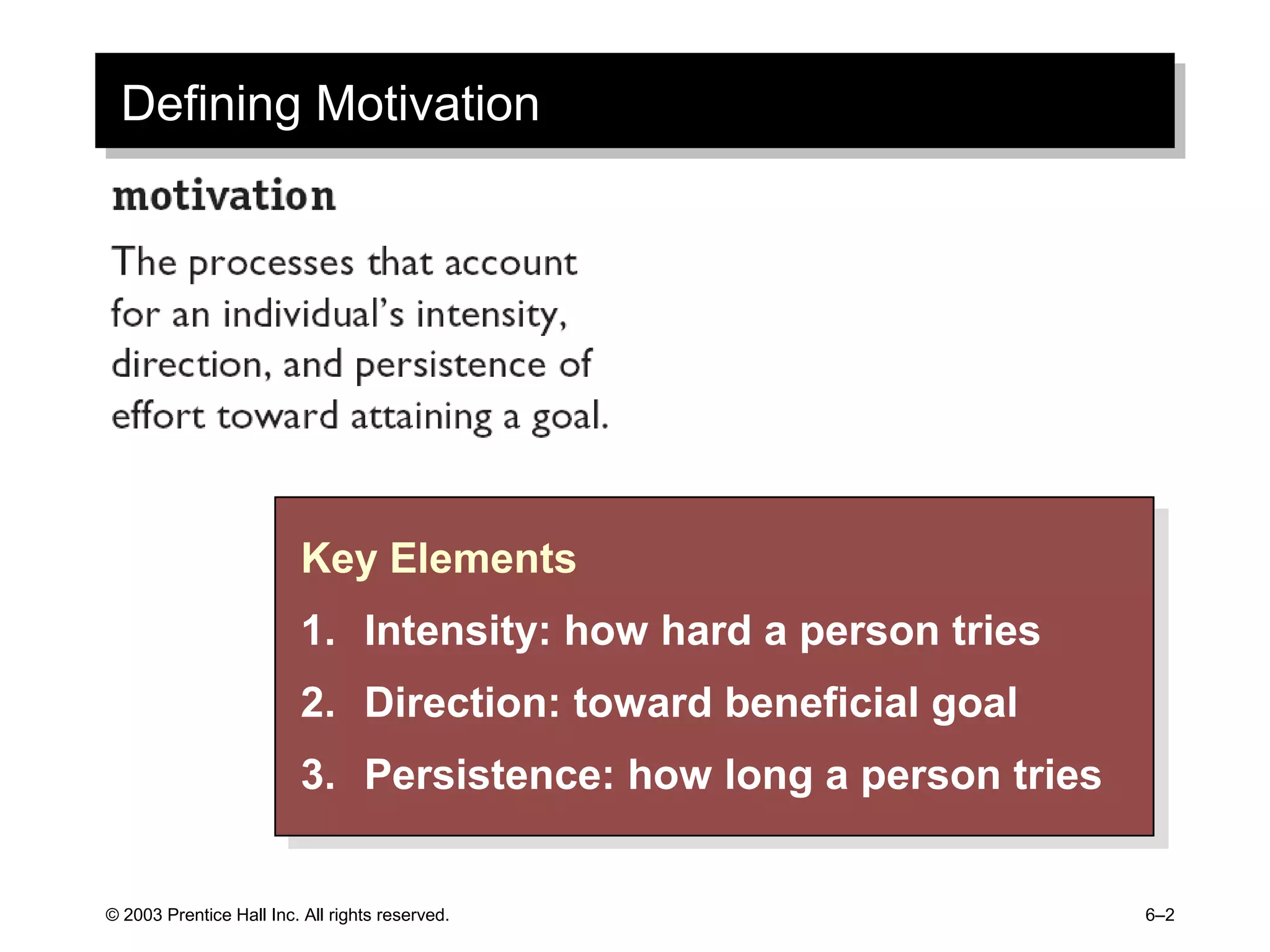 Basic motivation concepts | PPT