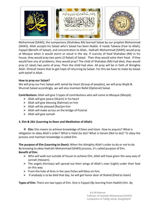 Basic motivation to deen(islam) | DOCX