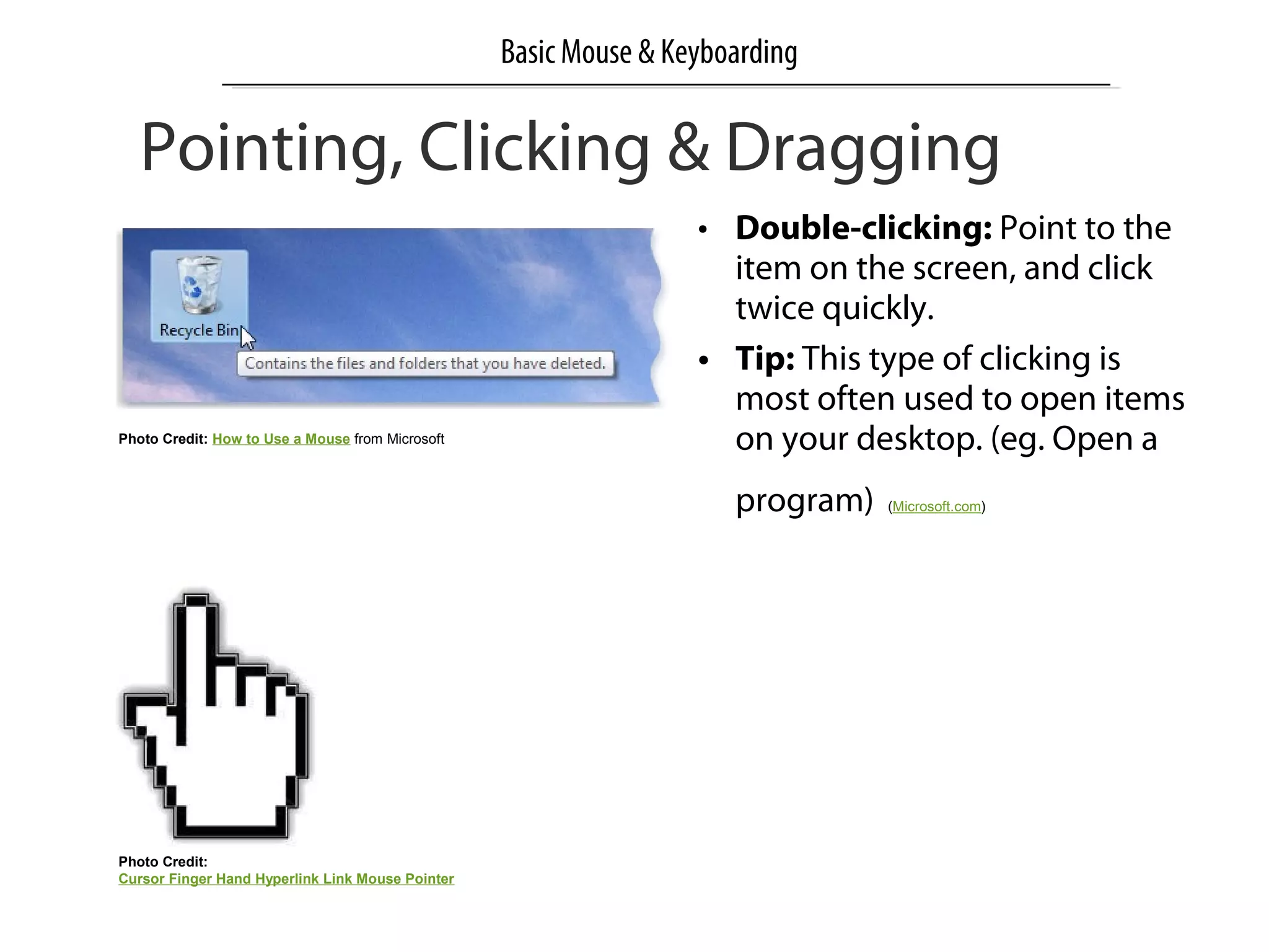 Basic mouse and_keyboarding_pp | PPT