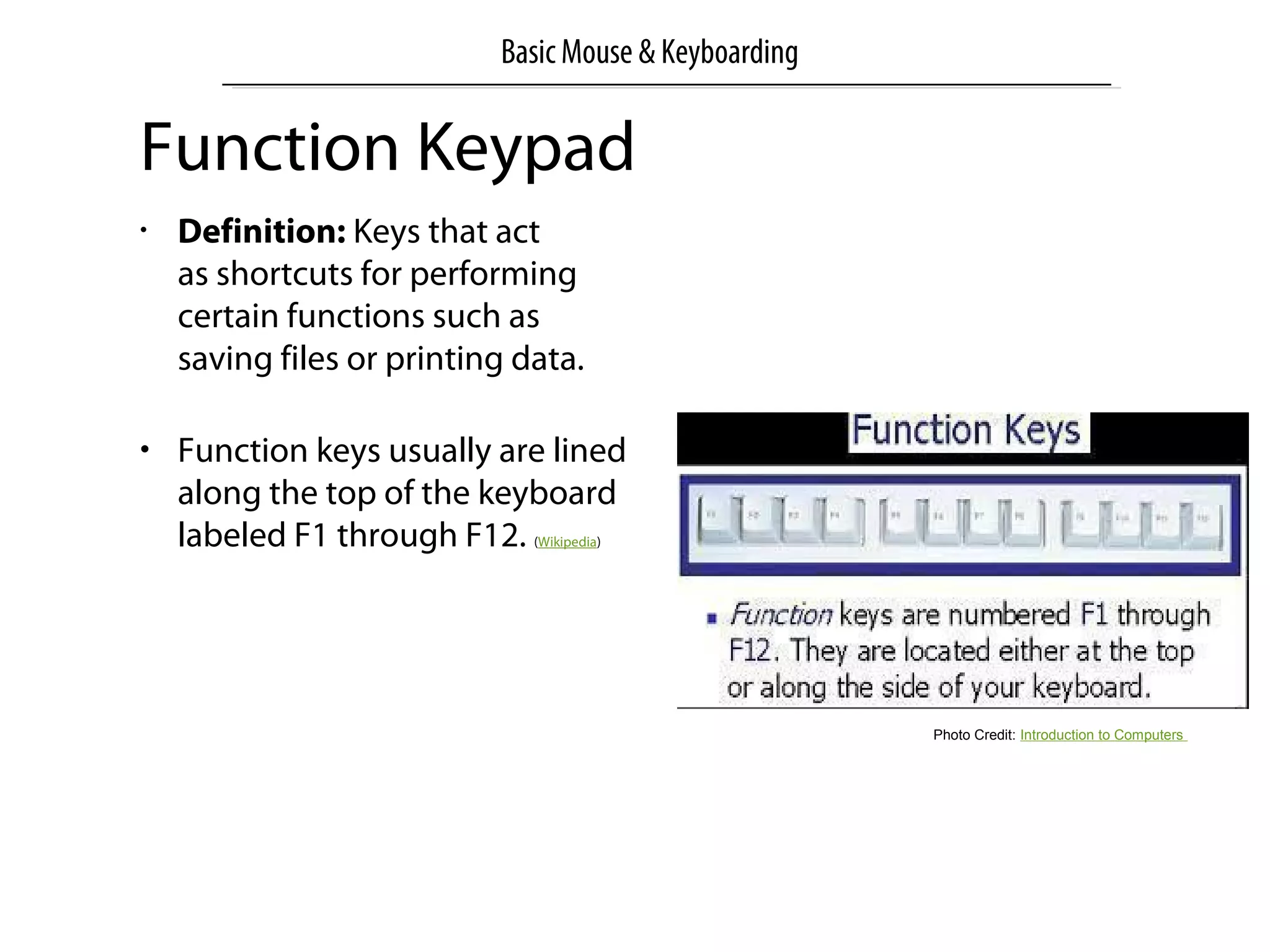 Basic mouse and_keyboarding_pp | PPT
