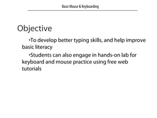 Basic mouse and_keyboarding_pp | PPT