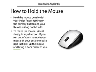 Basic mouse and_keyboarding_pp | PPT