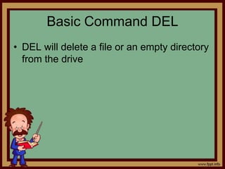 basic ms dos commands and theory in OSystem | PPT