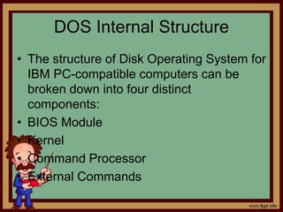 basic ms dos commands and theory in OSystem | PPT