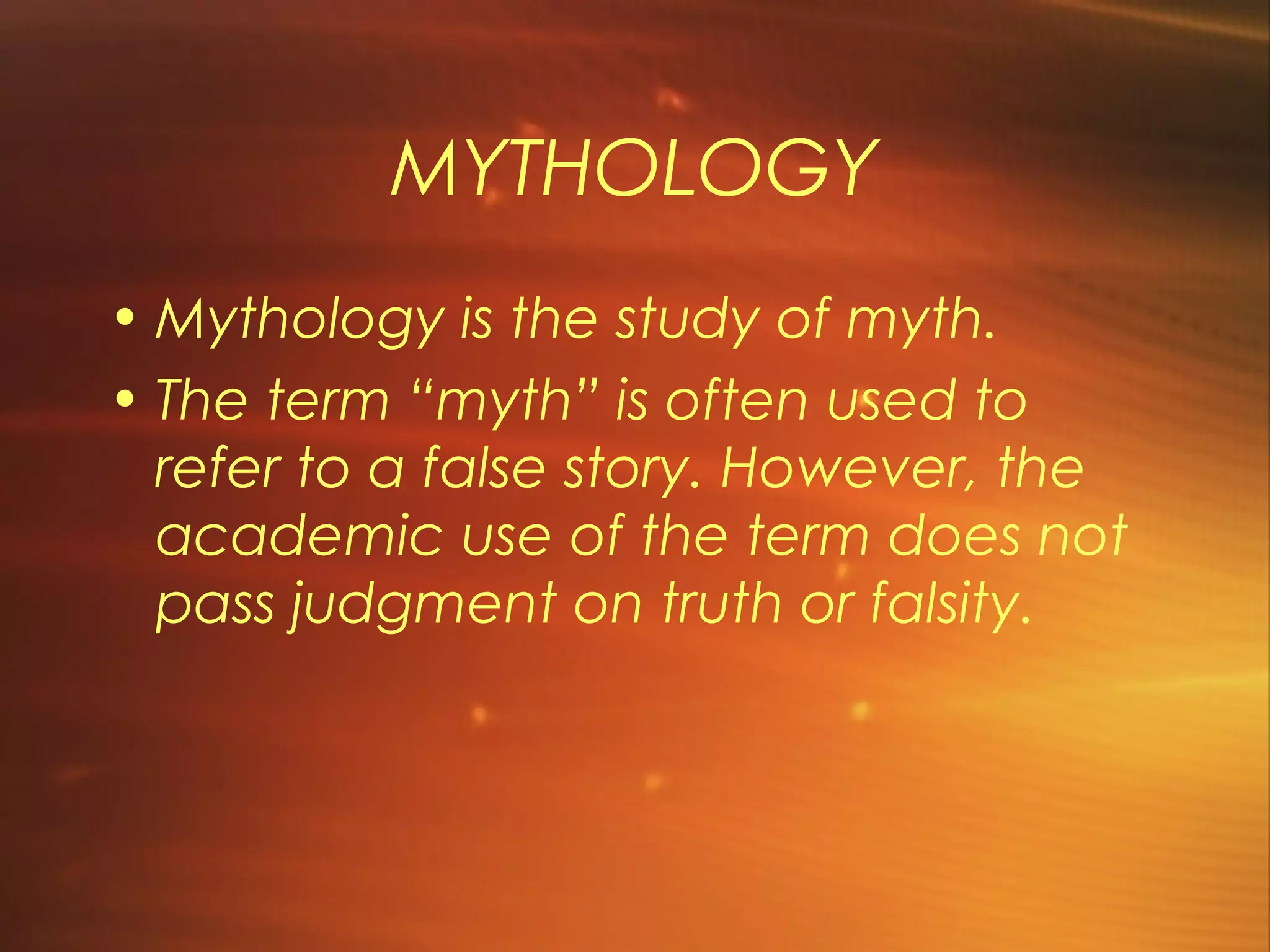 Basic mythology | PPT