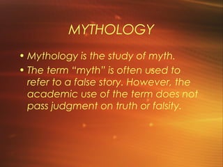 Basic mythology | PPT