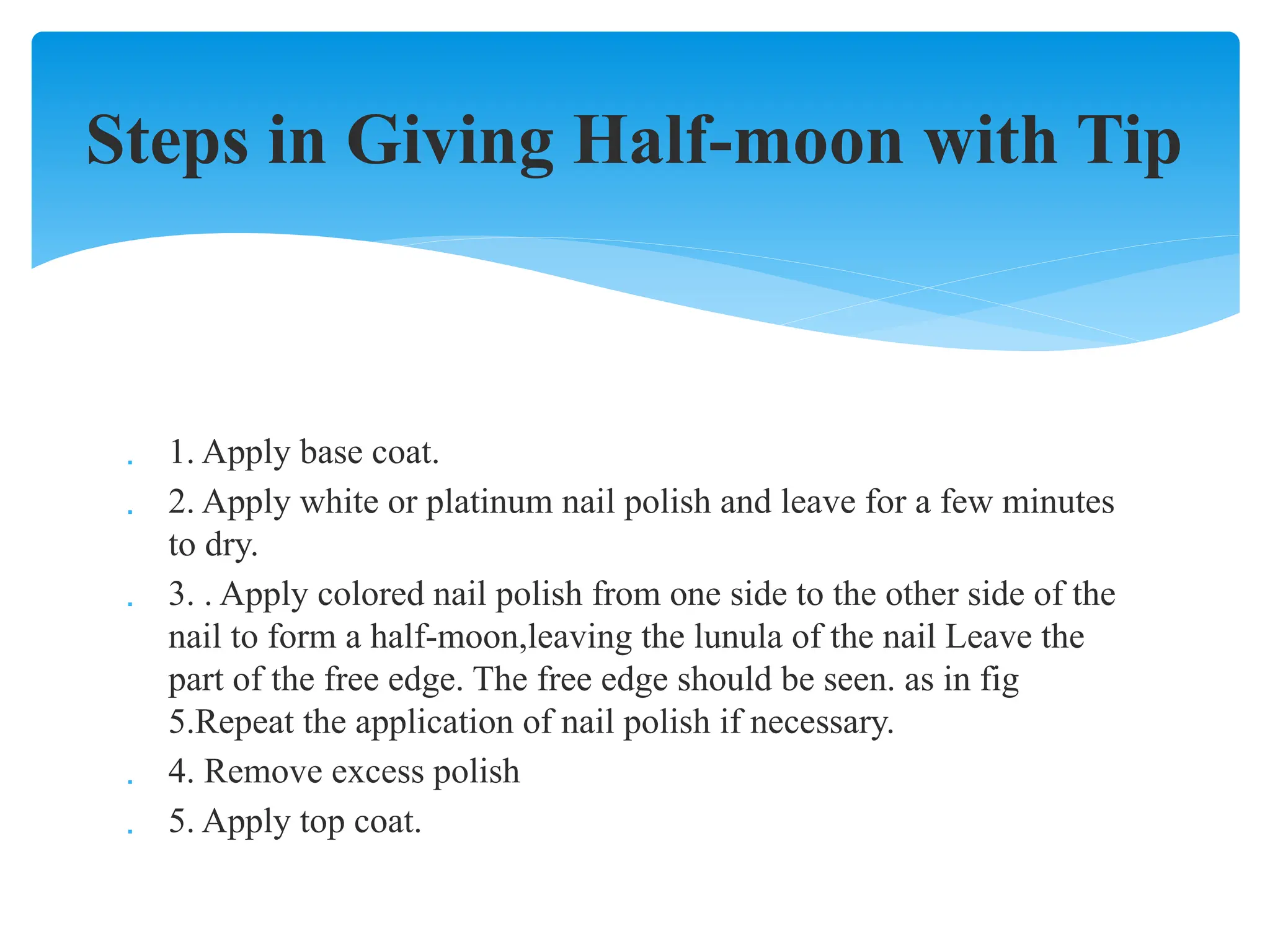 nail care services about basic nail design | PPTX