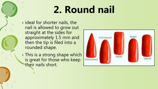 Basic nail shapes and nail art grade 8 | PPTX | Nail Care | Beauty