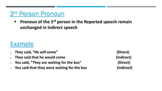 Basic Narration - (Direct and In-direct speech) | PDF