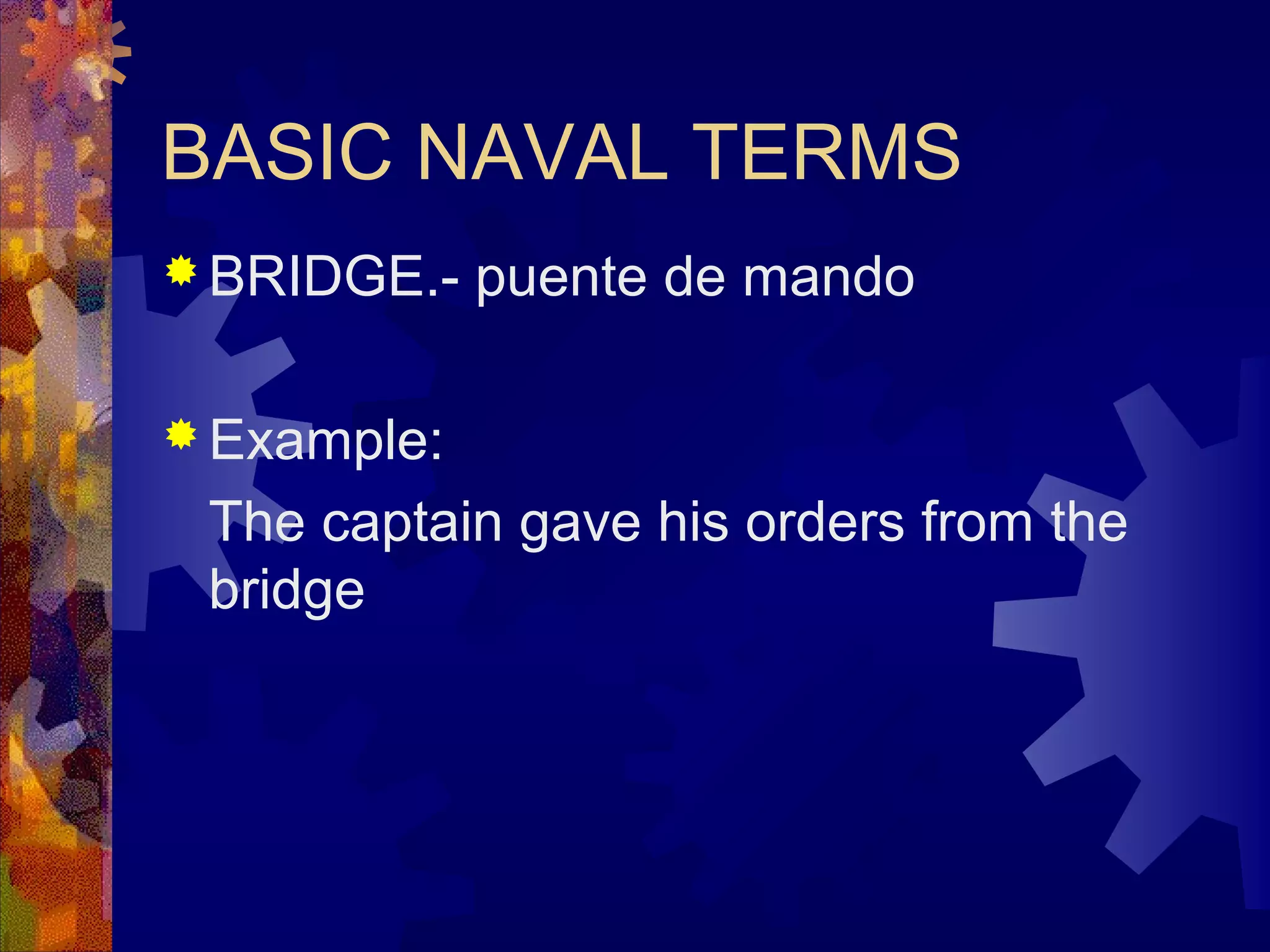 Basic naval terms | PPT | Sailing | Sports