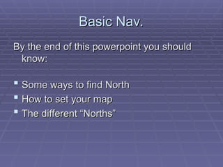 BASIC NAVIGATION ROYAL AIR FORCE POWERPOINT | PPT
