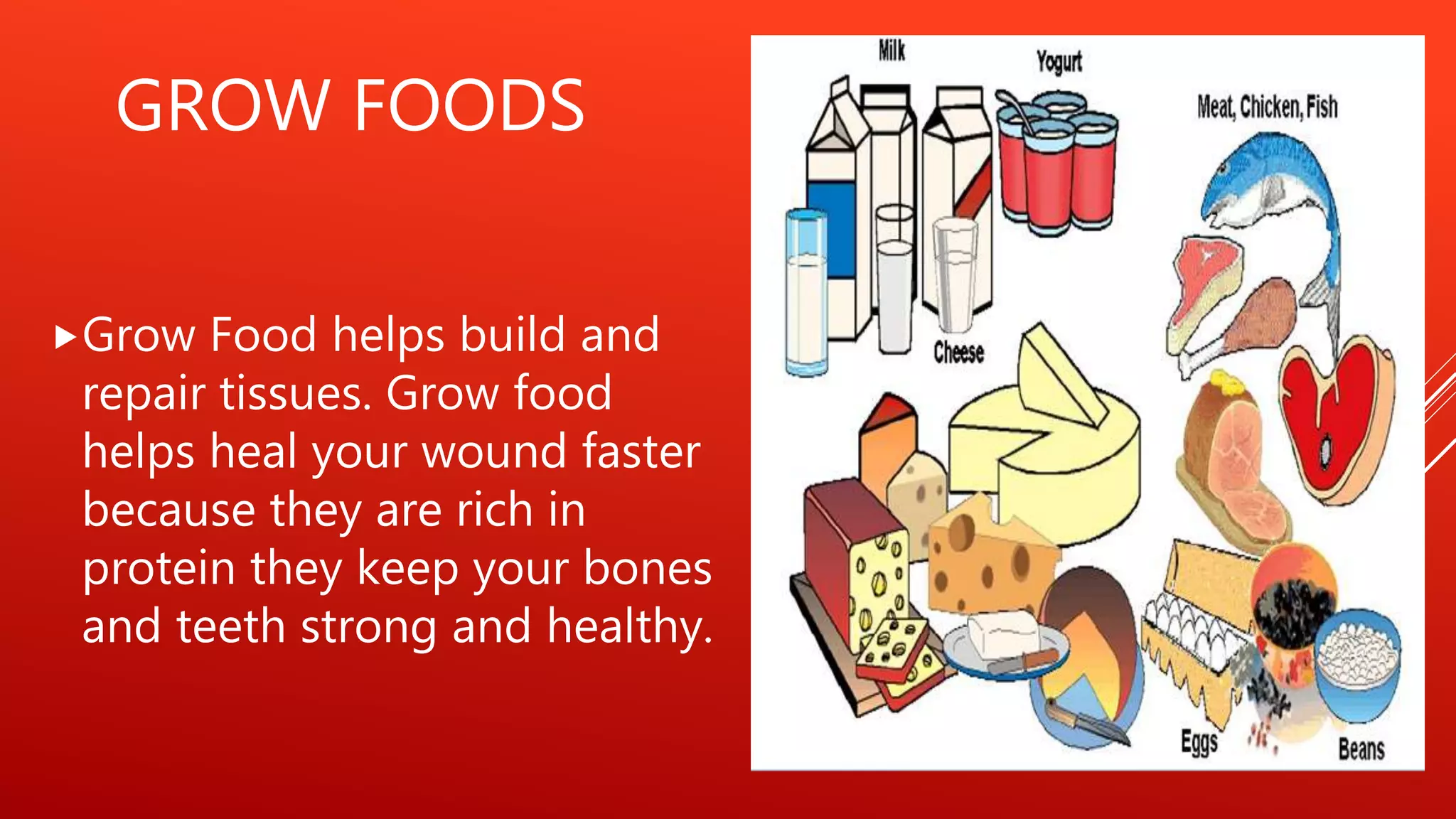 Basic needs go, grow and glow food | PPTX
