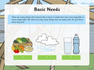 Basic needs lesson presentation | PDF
