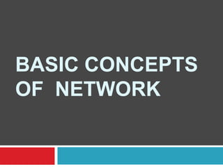 Basicnetworkconcepts 140422021634-phpapp01 | PPT
