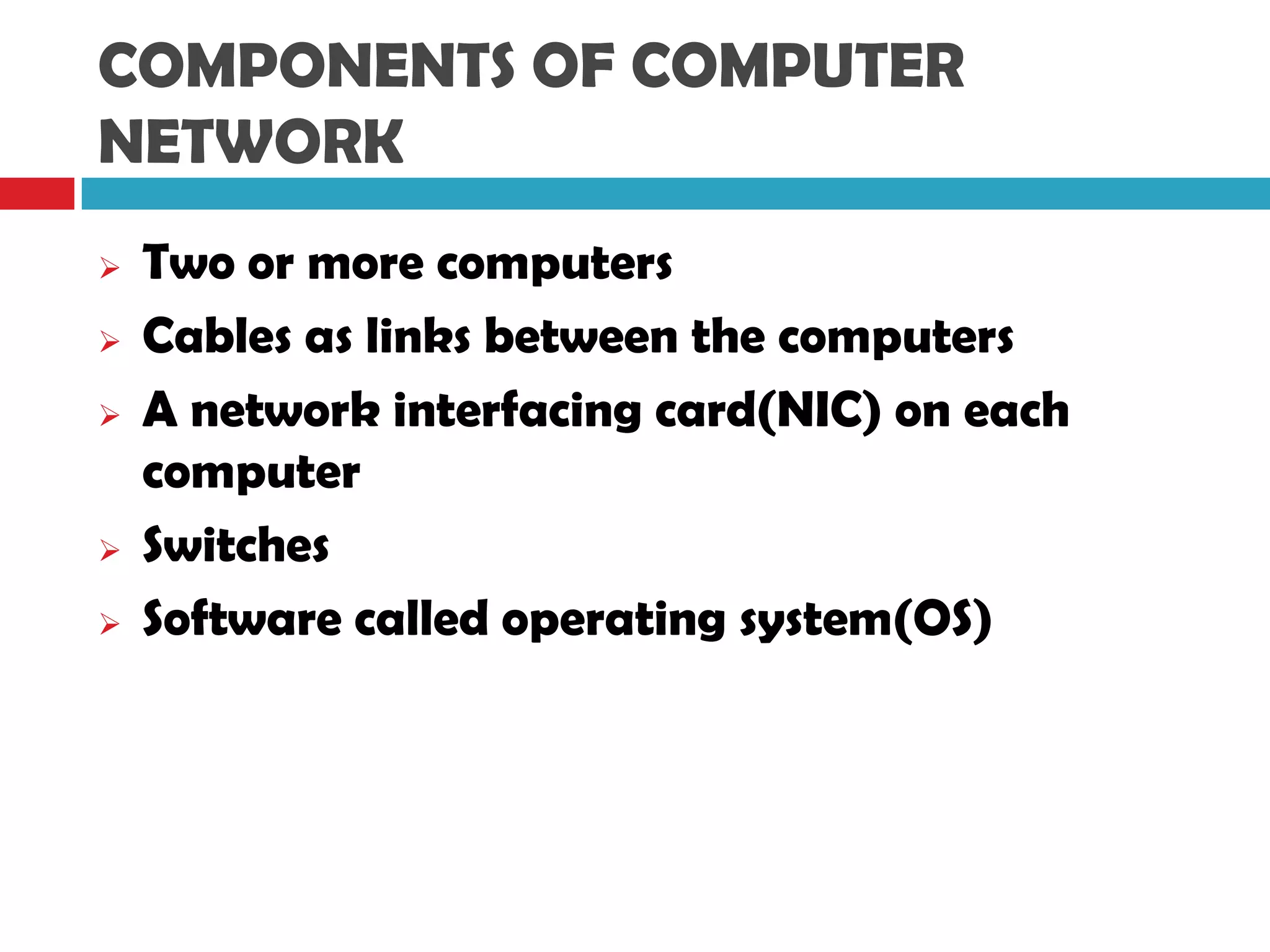 Introduction to computer network | PPTX