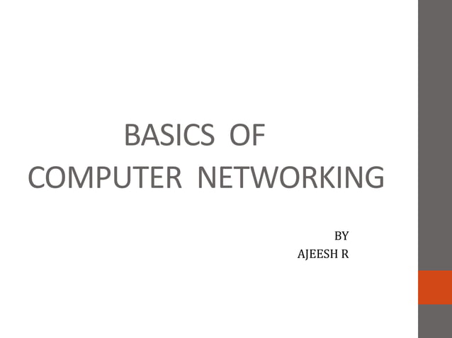 Basic networking | PPTX | Computer Networking | Computing