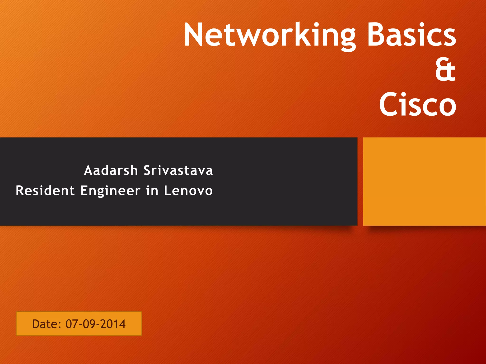 Networking Basic and Cisco History | PPT