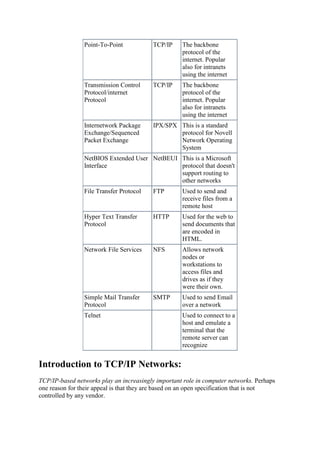 Basic networking tutorial | PDF