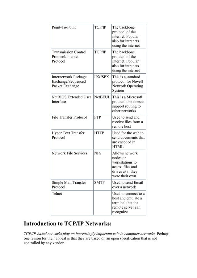 Basic networking tutorial | PDF