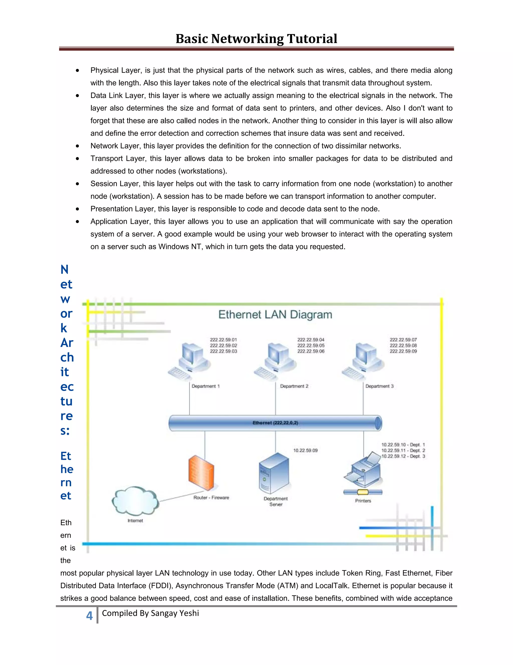 Basic networking tutorial | PDF