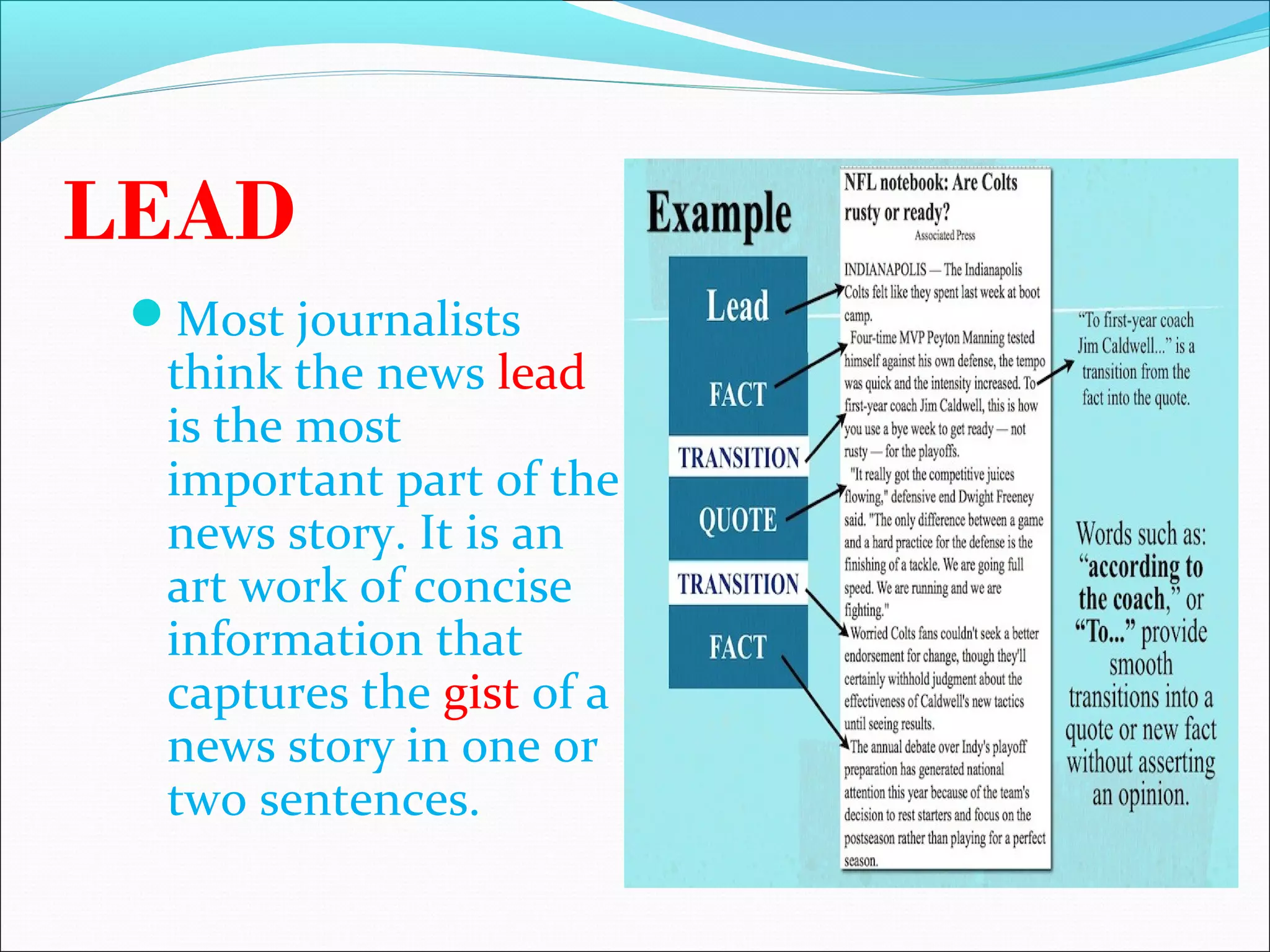 Basic news writing | PPT