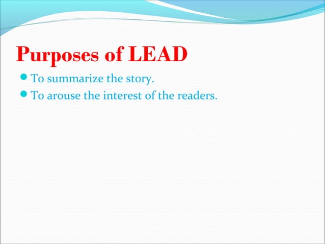 Basic news writing | PPT | College Education | Education