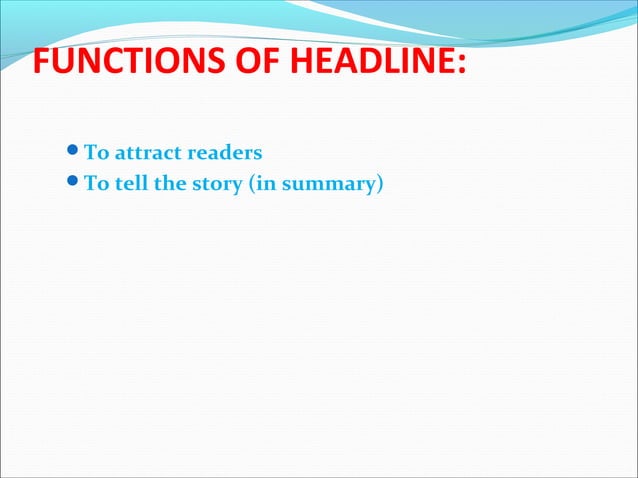 Basic news writing | PPT | College Education | Education