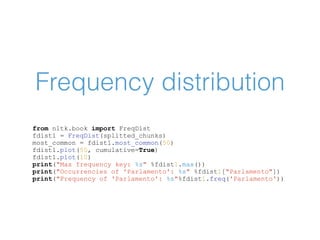 Basic NLP with Python and NLTK | PPT